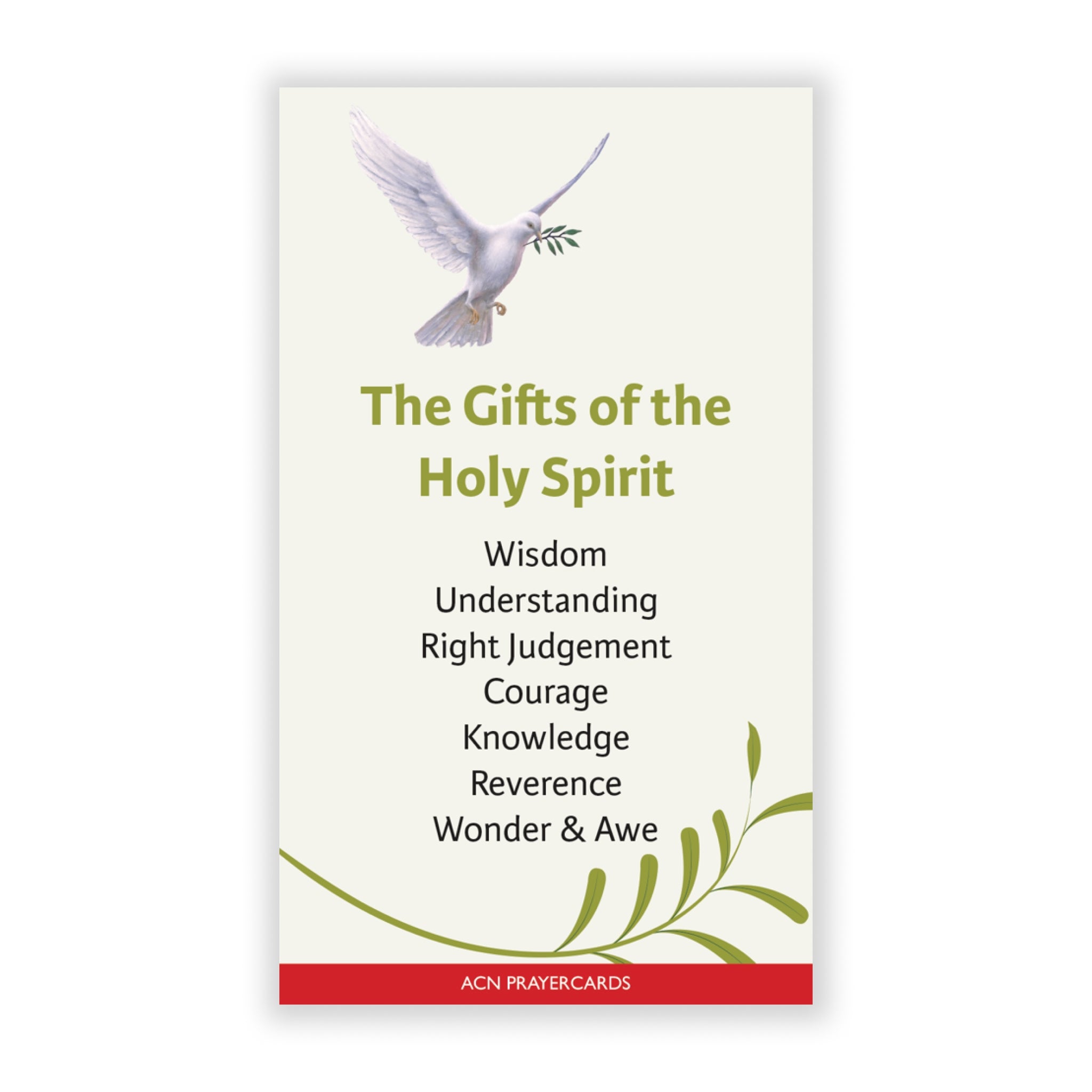 Confirmation Prayercard_Gifts of the Holy Spirit (pack of 50) – ACN ...